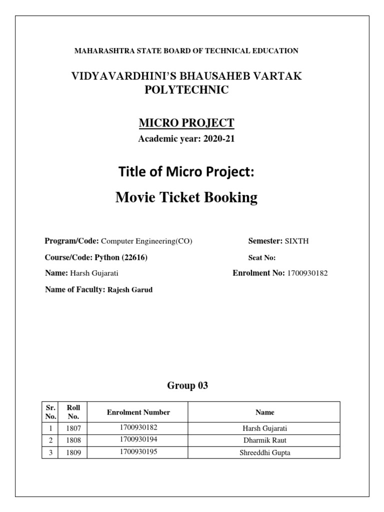 1807 - Micro Project | PDF