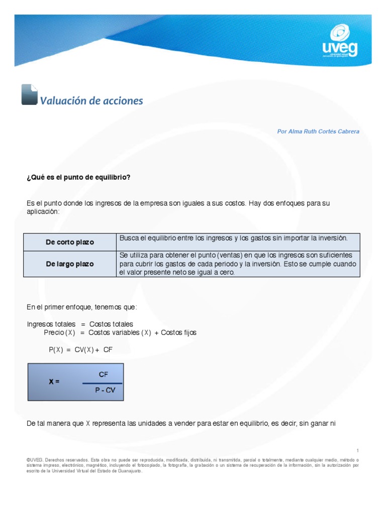 U3L1 Punto VPN | PDF | Compartir (Finanzas) | Economias