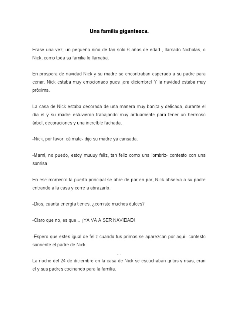 Español. Cuento Navideño. | PDF