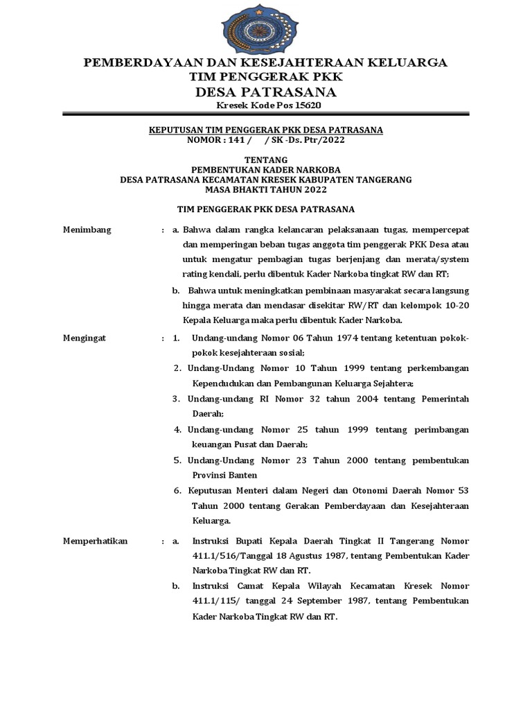 SK Kader NARKOBA | PDF