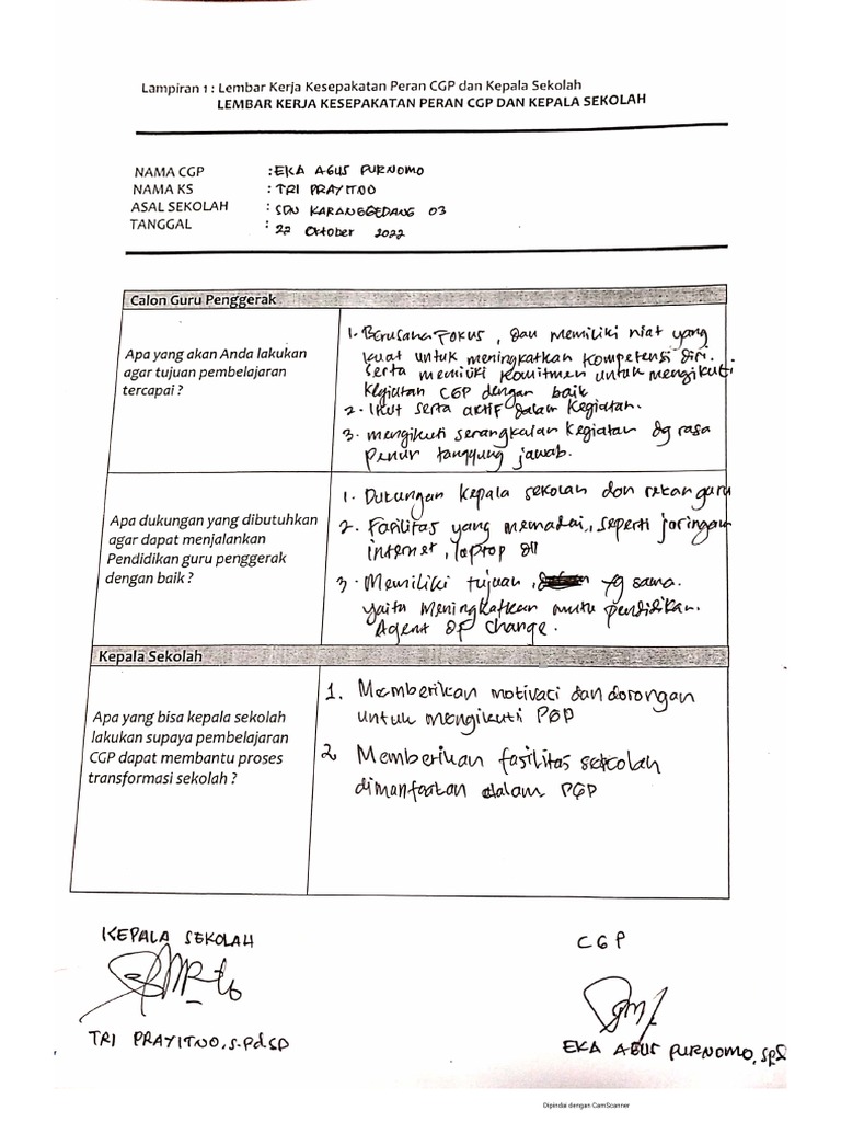 Kesepakatan CGP-KS - Eka Agus Purnomo | PDF