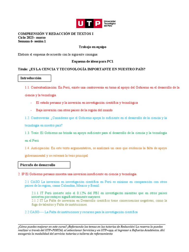 S06 esquema de pc1 | PDF