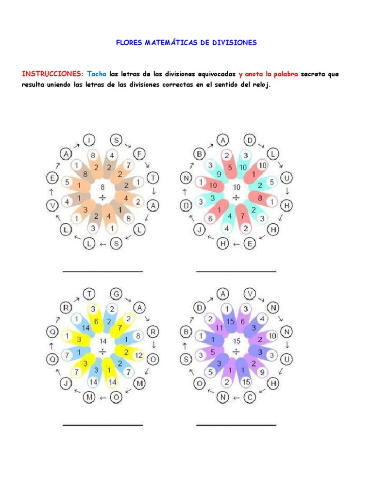 Flor de Divisiones | PDF