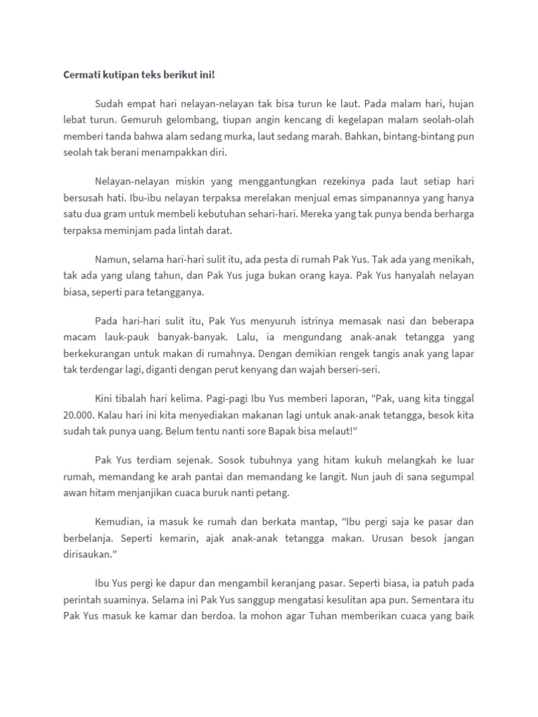 Analisis Unsur Intrinsik Novel | PDF