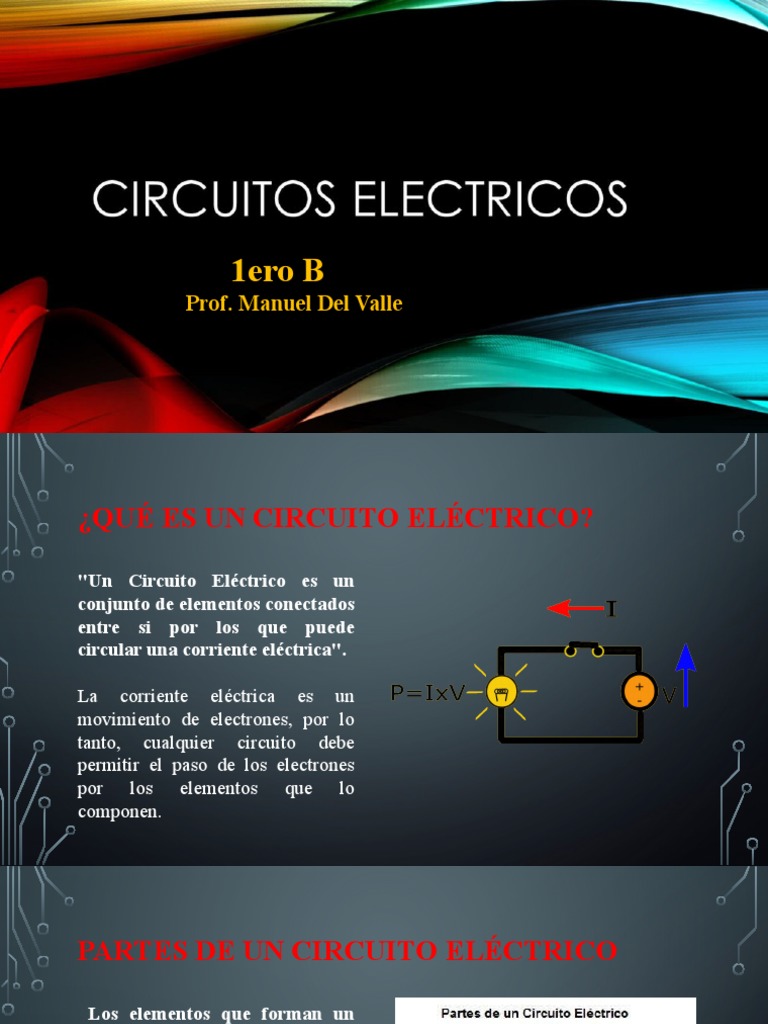 9 Na Clase - Circuitos Electricos | PDF | Ingenieria Eléctrica | Corriente eléctrica