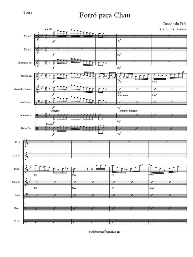 Forro para Chau - ARR2pife - 14 - Score PDF | PDF