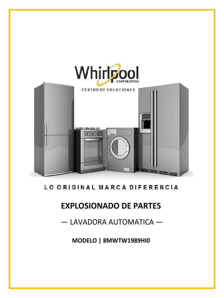 Explosionado - 8MWTW1989HI0 PDF | PDF | Vehículos | Vehículos de ruedas