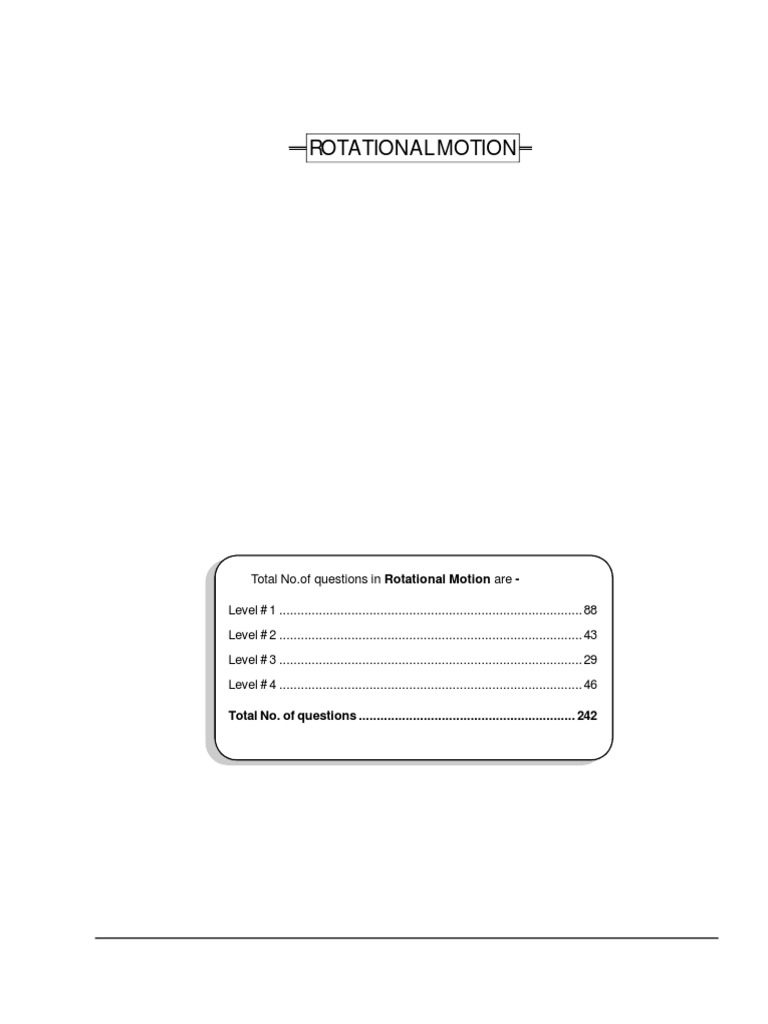 03 - Rotational Motion Ex. 1 - 3 Module-2 | PDF