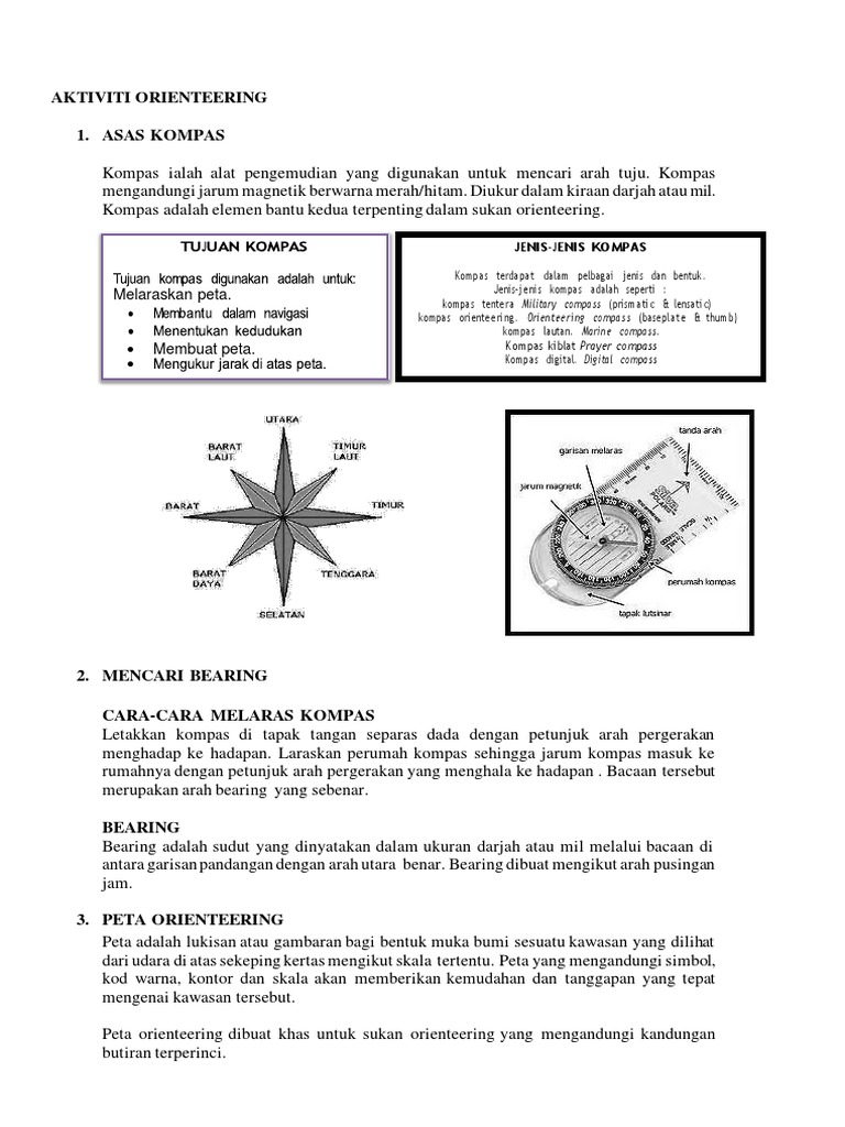 Modul Aktiviti Orienteering | PDF