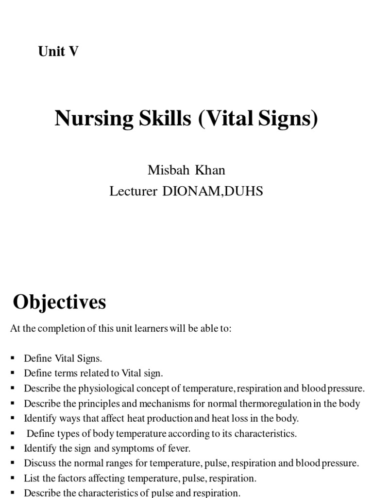 Nursing Skills (Vital Signs) PDF | PDF | Breathing | Blood Pressure