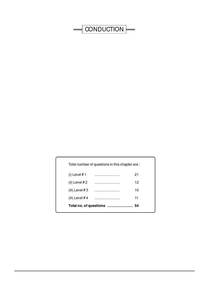 Conduction (Exercise) Module-3 | PDF