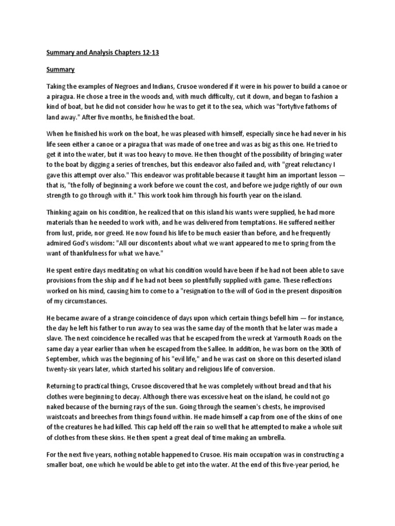 Summary and Analysis Chapters 12-13 | PDF