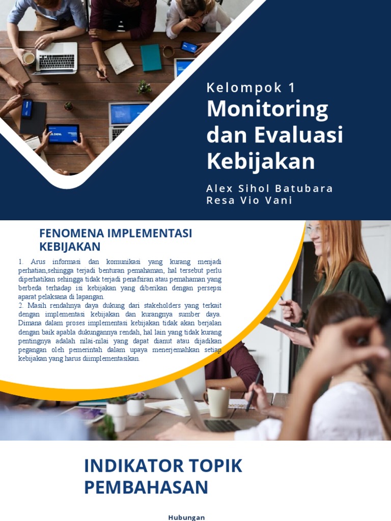 Monitoring Dan Evluasi Kebijakan-1 | PDF