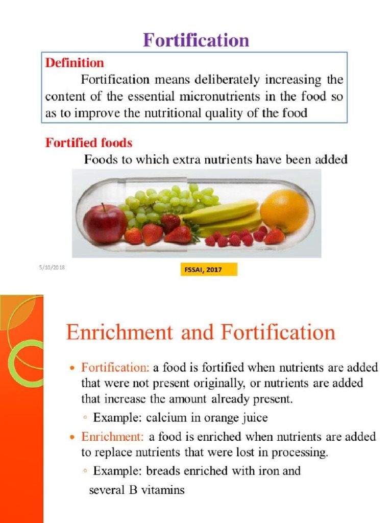 Fortification and Enrichment of Food | PDF