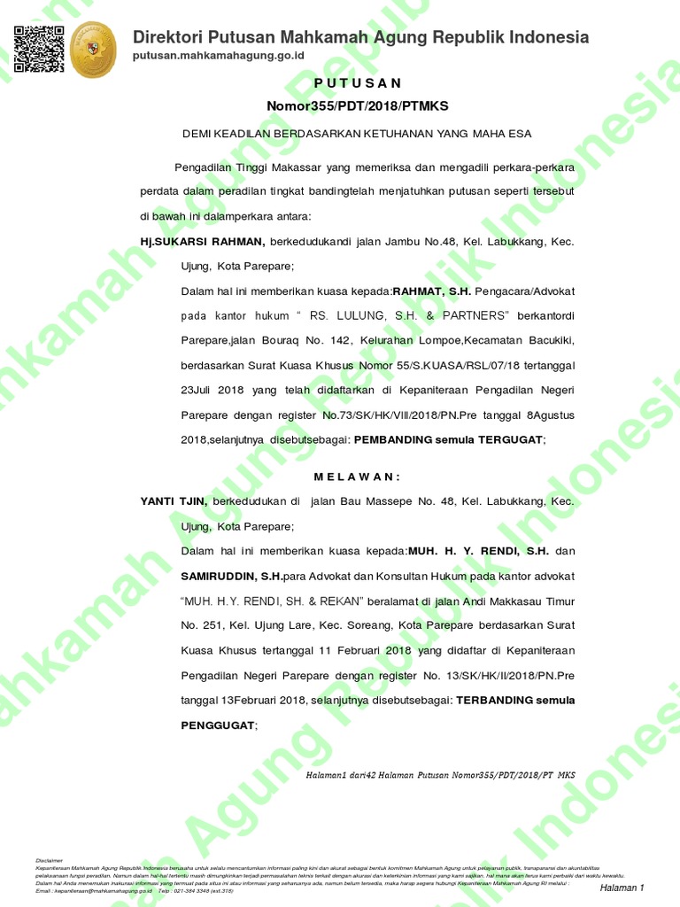 Putusan 4 PDT.G 2018 PN Pre 20230504120244 PDF | PDF