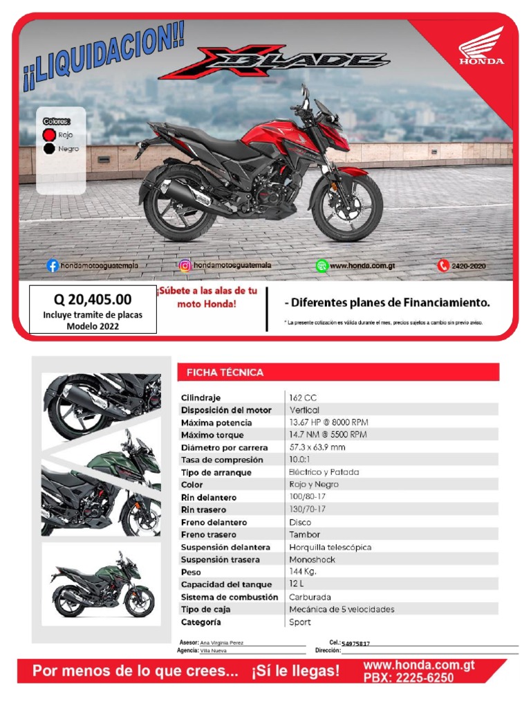 Xblade-160crediopciones 2809 PDF | PDF