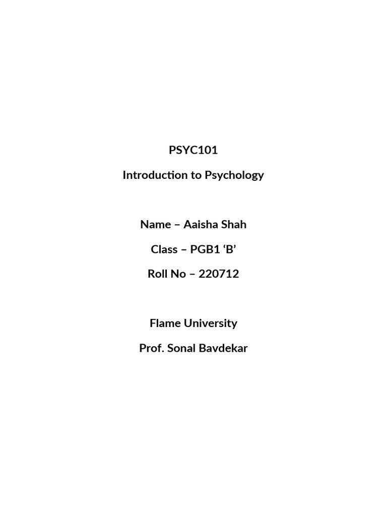 Psychology of Work Environments | PDF