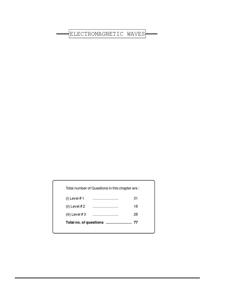 9 - Electromagnetic Wave Ex. 1 - 3 Module-4 | Download Free PDF ...