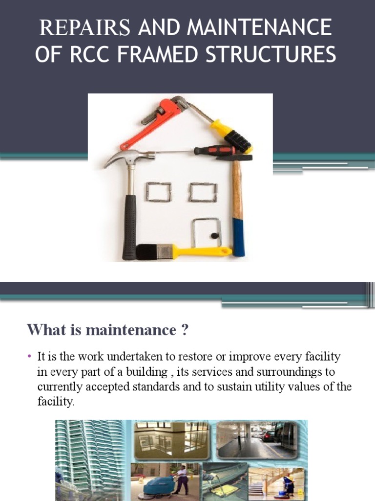 RCC Structure Maintenance and Repairs | PDF