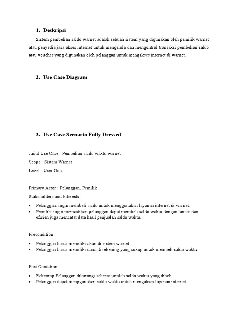 Use Case Kelompok 5 RPL | PDF