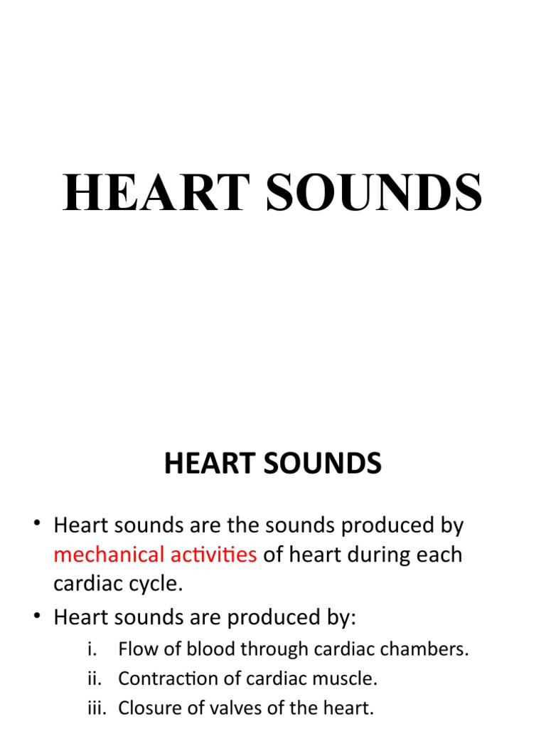 Heart Sounds-1.pptx | PDF