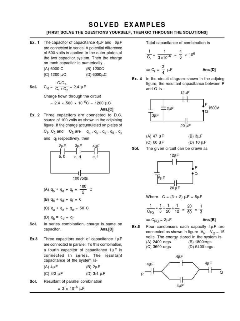 2 - Capacitance - Solved Example Module-4 | PDF 2 - Capacitance - Solved Example Module-4 | PDF