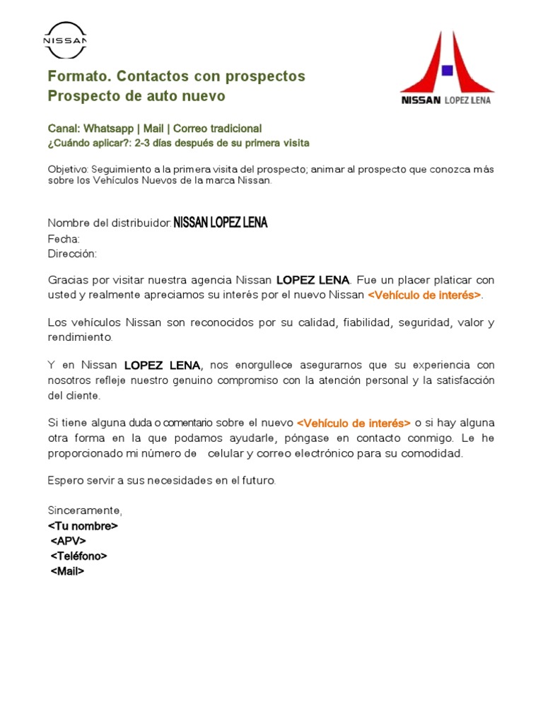 Guias de Contacto Con Prospectos. OUTBOUND | PDF