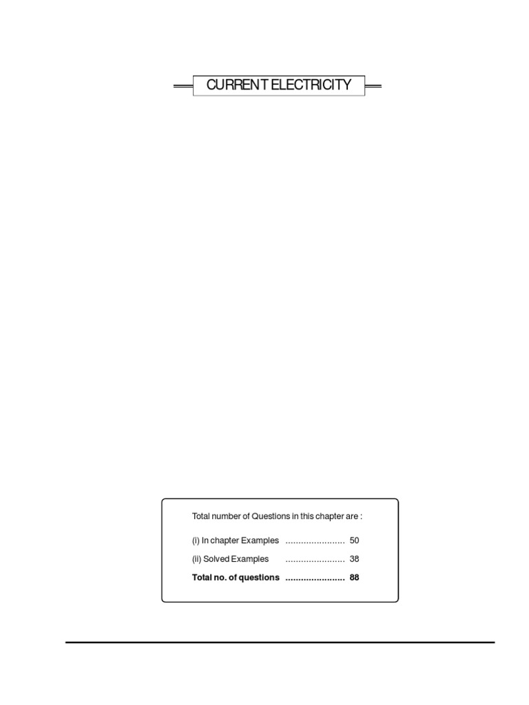 3 - Current Electricity - Theory & Solved Exam Module-4 | PDF ...