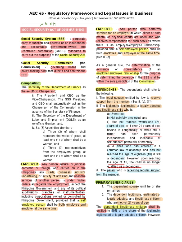 SSS Contribution Rules and Benefits | PDF