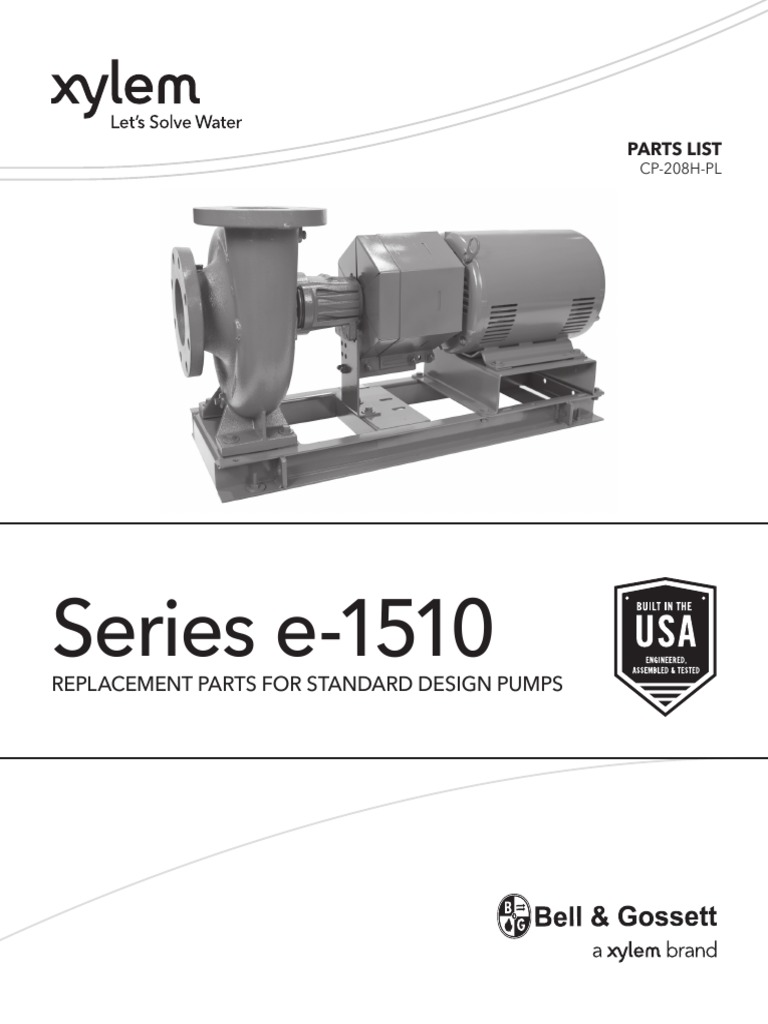 Partes E-1510 PDF | PDF | Pump | Washer (Hardware)