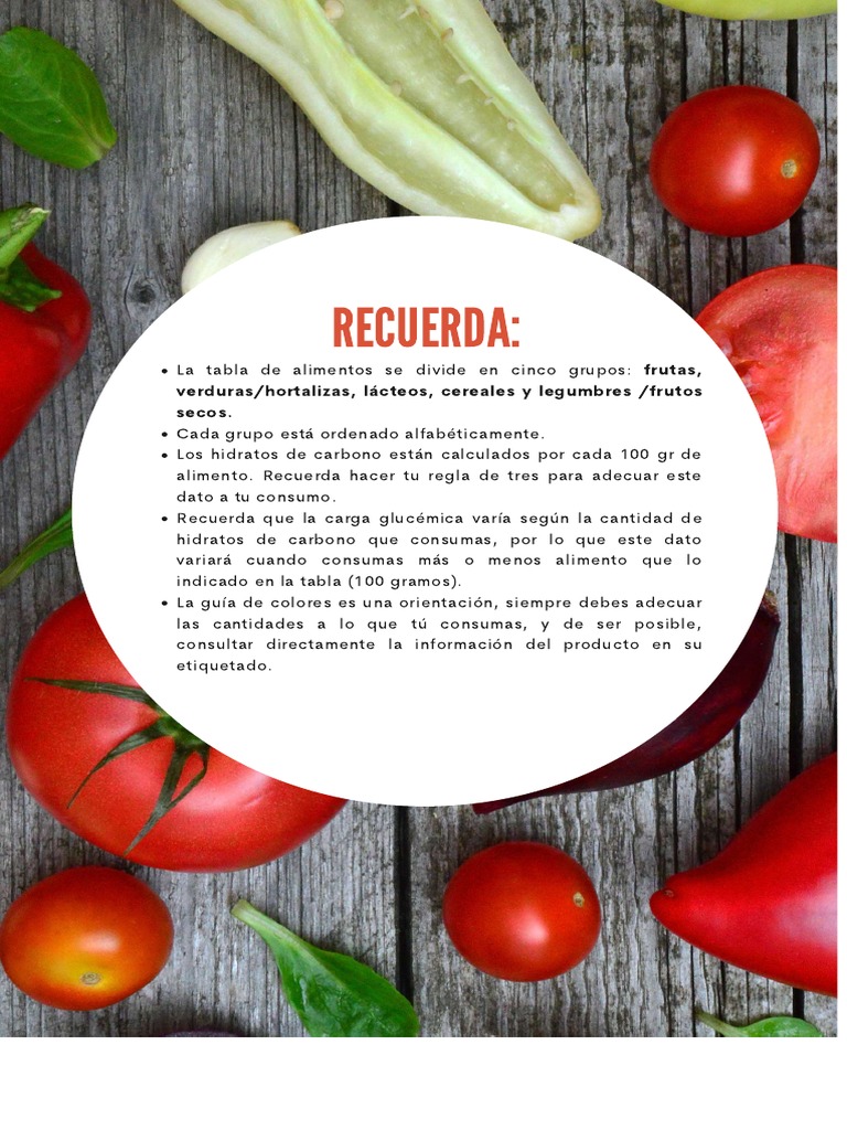 TABLA IG Y CG ABRIL 2021 - Compressed Paginas 7 15 PDF | PDF | Carga glicemica | Alimentos
