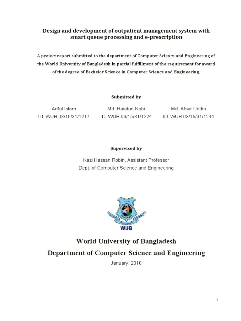 Design and Development of Outpatient Man | PDF | Medical Prescription ...