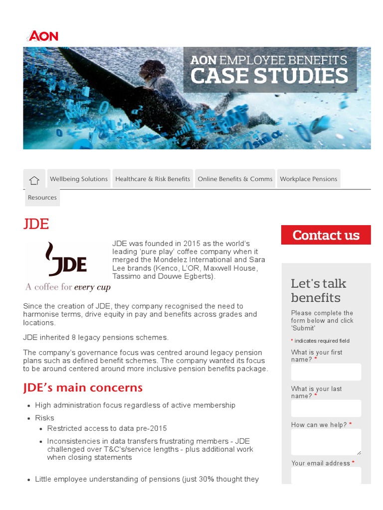 JDE - Employee Benefits Case Study | PDF