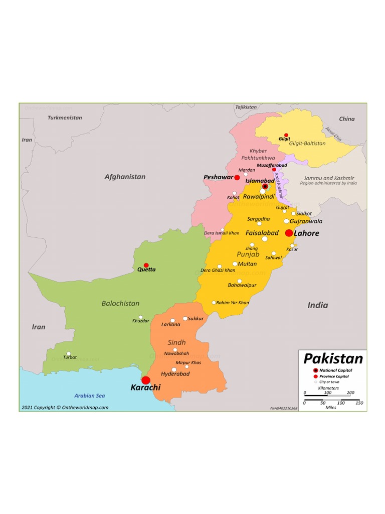 Map of Pakistan PDF | PDF
