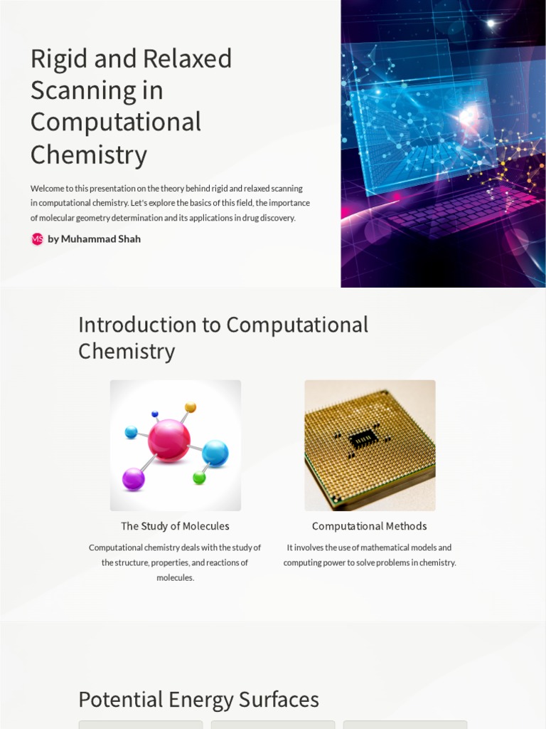 Rigid and Relaxed Scanning in Computational Chemistry PDF | PDF | Computational Chemistry ...