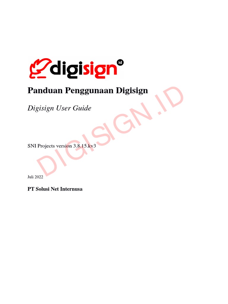 User Guide Digisign (3.8.15.kv3) - WP PDF | PDF