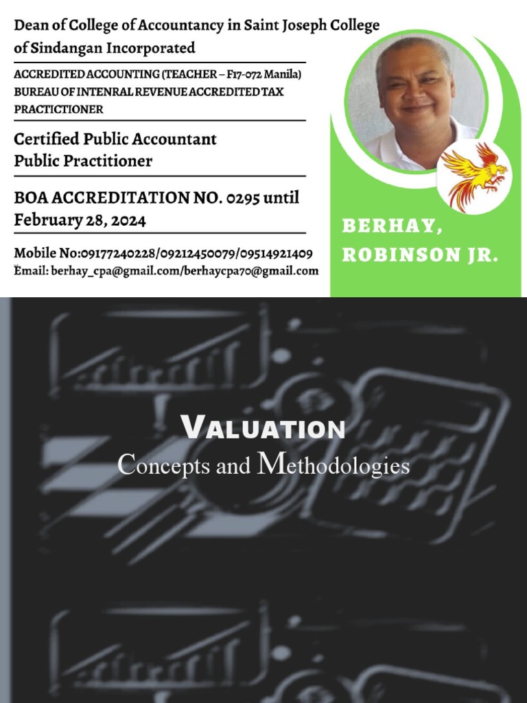 Chapter 1 Fundamental Principles of Valuation | PDF | Valuation (Finance) | Value (Economics)