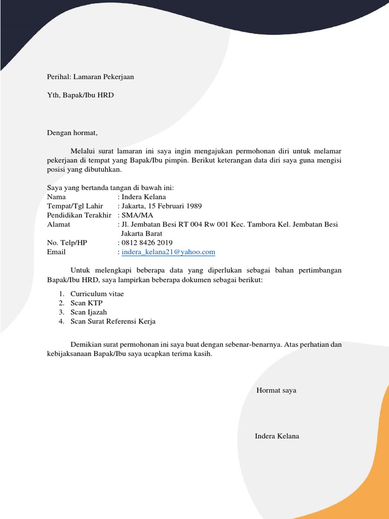 ResumeInderaKelana Calon Sales | PDF