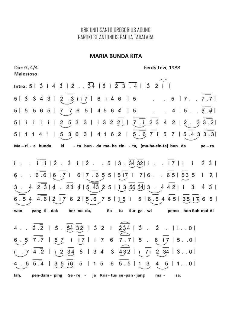 Maria Bunda Kita | PDF