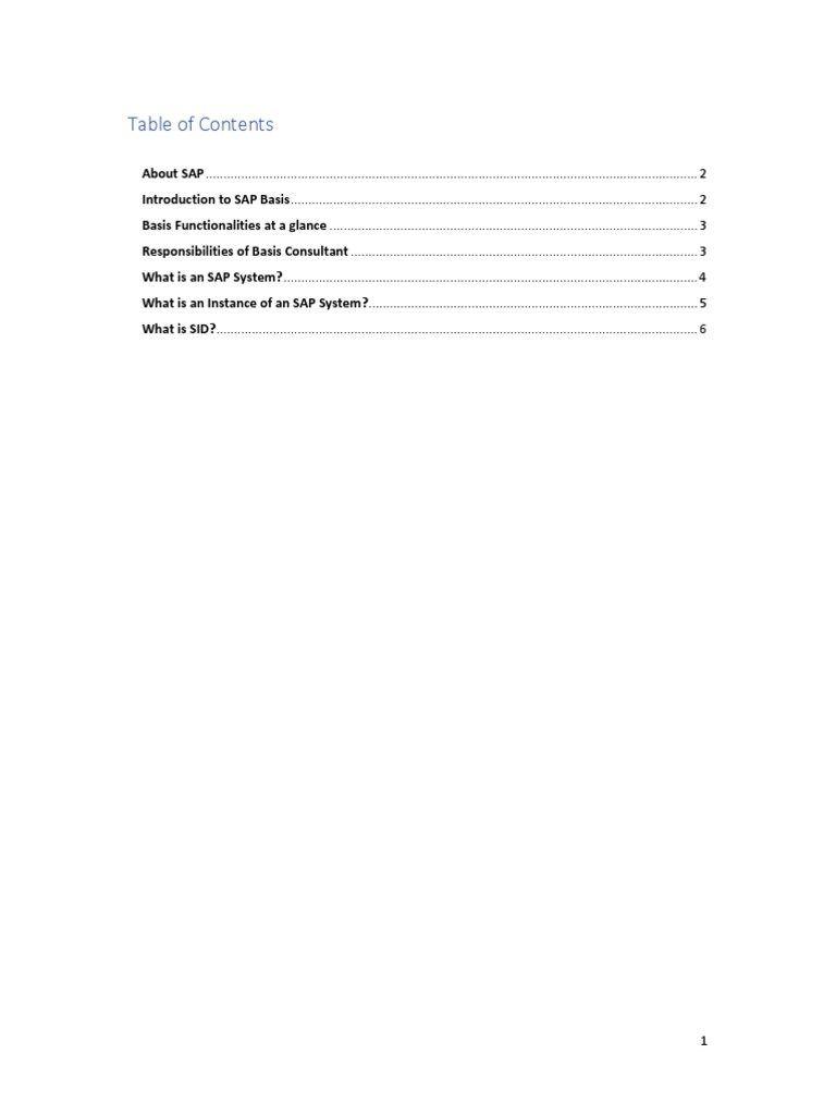Introduction to SAP Basis Overview | PDF | Databases | Client–Server Model