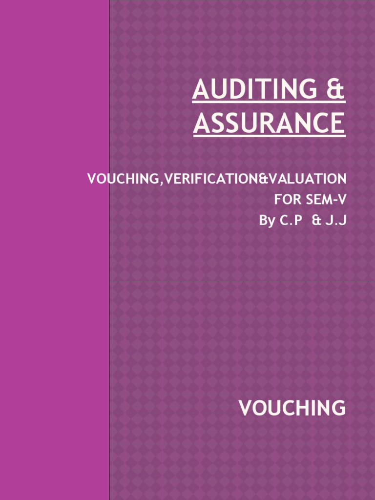 Unit-4 Vouching-and-verification.pdf | PDF