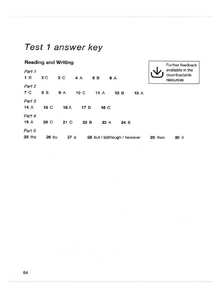 KEY - A2 Key For Schools 1 Authentic Practice Tests 2020 PDF | PDF