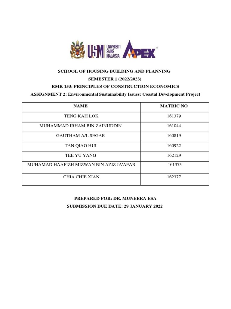 RMK 153 Assignment 2 Report | PDF