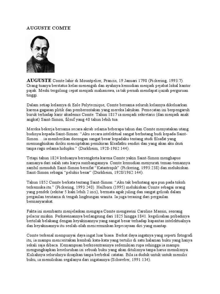 Auguste Comte | PDF