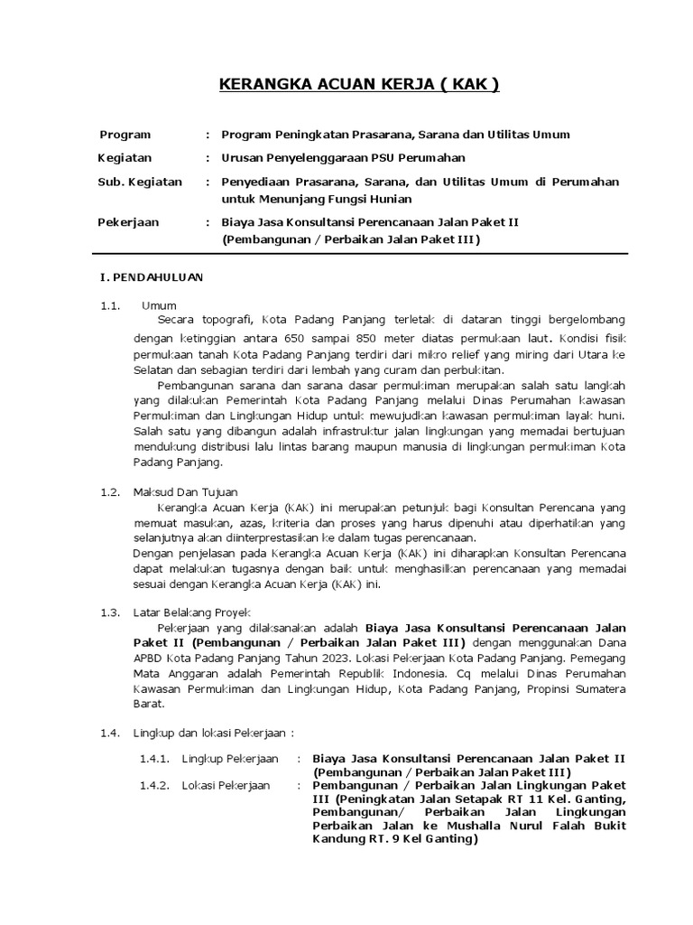 Kak Jalan Paket Ii | PDF