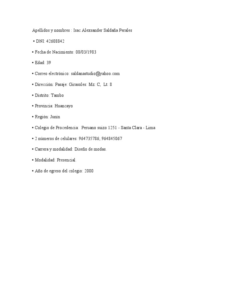 Apellidos y nombres.docx | PDF