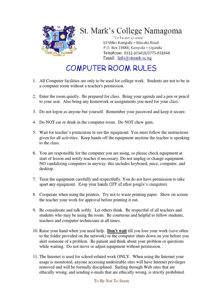 Computer Rules and Regulations PDF | PDF | Internet | Cyberspace