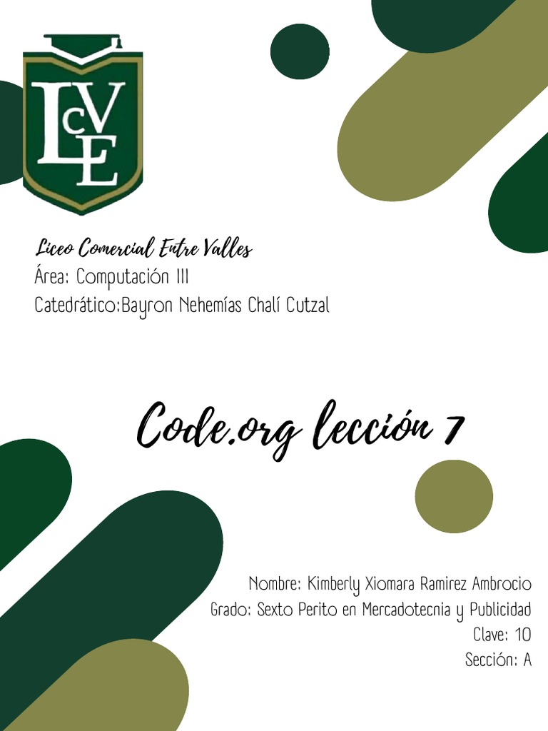 Code.Org Lección 7.pdf | PDF