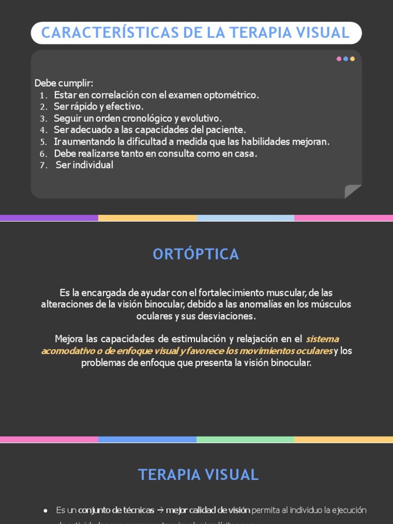 Terapia Visual PDF | PDF | Percepción visual | Ligero