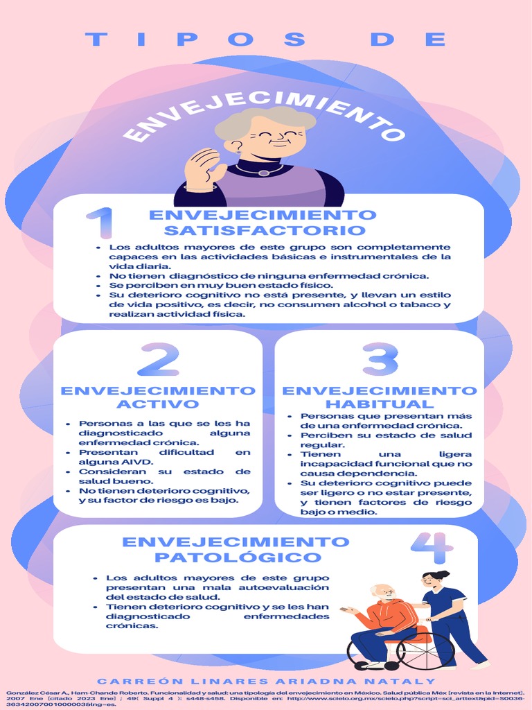 Infografía de Los Tipos de Envejecimiento PDF | Descargar gratis PDF | Envejecimiento ...